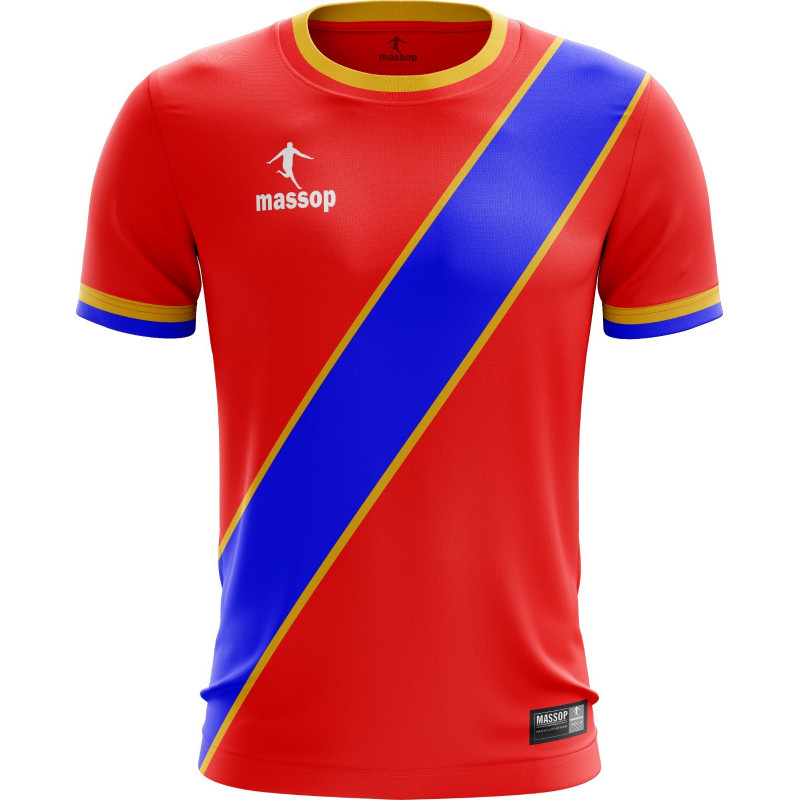 MAILLOT RDC CONGO ROUGE JAUNE BLEU